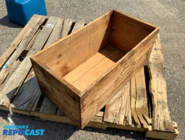 Repocast.com® | Lot of (1) wooden crate, measures 27”...