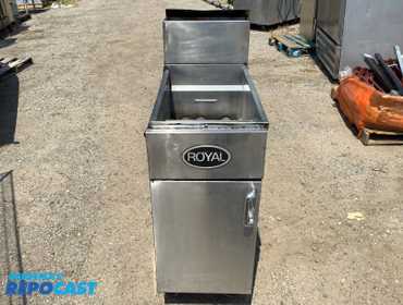 Repocast.com® | Royal stainless steel split pot gas fryer