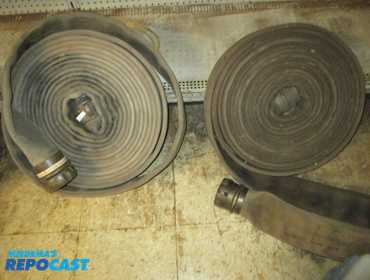 Repocast.com® | lot of (2) large fire engine hoses...