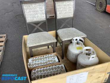 Repocast.com® | Skid Lot of 2 Propane Tanks, 2 Boxes...