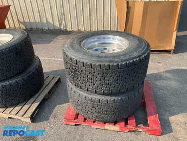 Repocast.com® | Set of (2) semi truck trailer wheels...