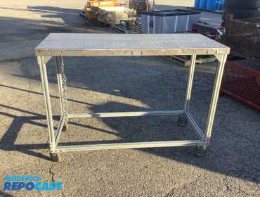 Repocast.com® | Steel rolling work table with wheel...