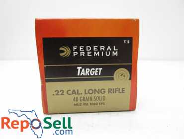 Reposell.com | 500 RDS Federal Target .22 LR Ammo