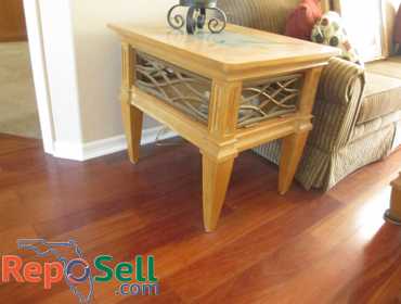 Reposell.com | Wood/Glass Side Table with Fold Down...