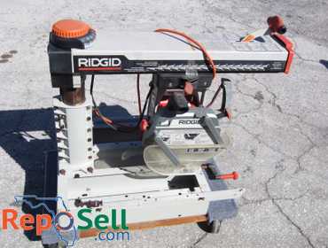 Reposell.com | Ridgid Radial Saw - Powers On