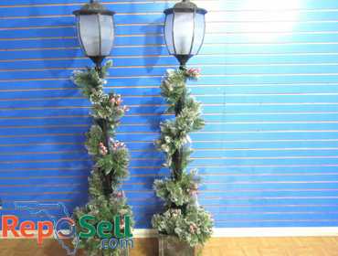 Reposell.com | (2) Large Decorative Lamp Posts - 80"H