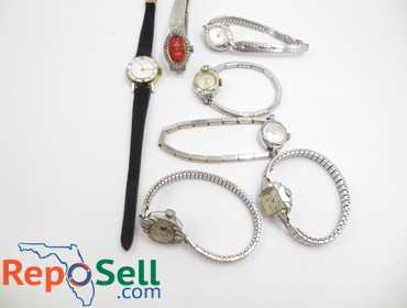Reposell.com | (7) Antique Ladies Wind Up Watches:...