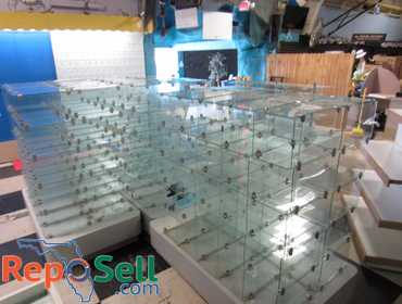 Reposell.com | (3) Glass Cubbie Style Retail Displays...