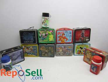 Reposell.com | Lot of Collectibles: (10) Metal Lunch...