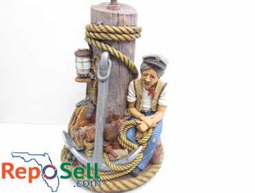 Reposell.com | Sea Captain Lamp 30"H - Power On