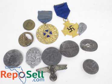 Reposell.com | (12) Various Nazi Party Pins / Medals