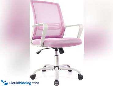 LiquidBidding | Ergonomic Mesh-Back Padded Office...