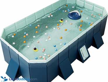 LiquidBidding | Foldable Non-Inflatable Swimming Pool,...