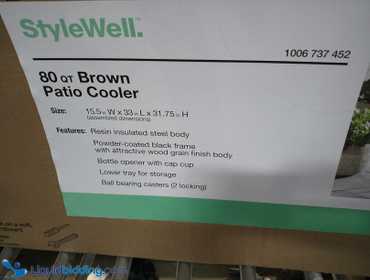 LiquidBidding | *Flint, MI* StyleWell 80 Qt. Brown...