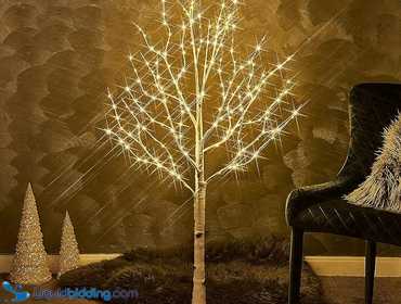 LiquidBidding | Birchlitland LED Birch Tree 4FT 200L...