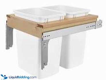 LiquidBidding | Rev-A-Shelf White Double Pull Out Top...