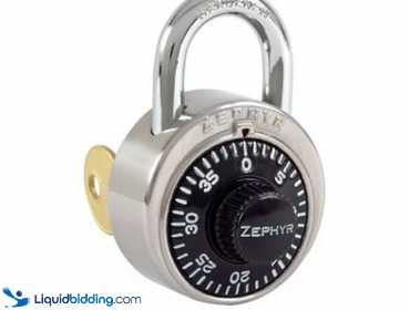 LiquidBidding | 10pck of Padlock Zephyr Combination...