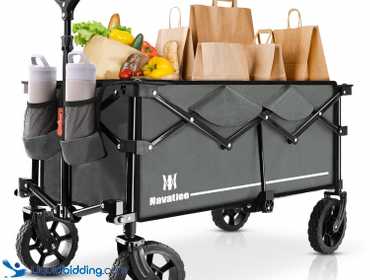 LiquidBidding | Collapsible Foldable Wagon with Wheels...