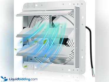 LiquidBidding | YOZON 12" Shutter Exhaust Fan, Wall...