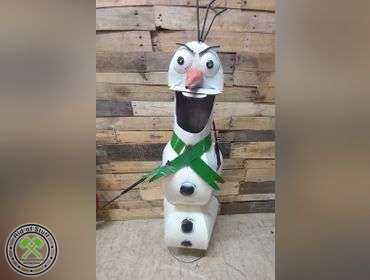 Ridofstuff.com | 54" TALL "ANGRY OLAF" ALL METAL YARD...