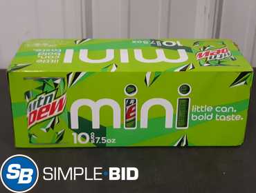 SimpleBid Inc. | Mini Mountain Dew 10 7.5 oz Cans