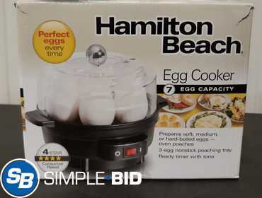 SimpleBid Inc. | Hamilton Beach Egg Cooker - appears...