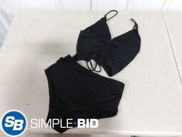 SimpleBid Inc. | SWIMSUIT! Women's Black 2 Piece...