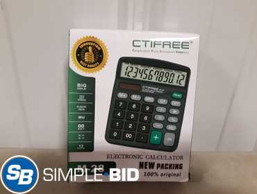 SimpleBid Inc. | CTIFREE Electronic Calculator - M-28