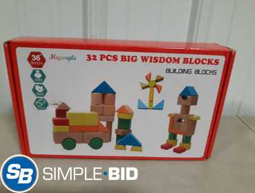 SimpleBid Inc. | 32 PCS Big Wisdom Blocks