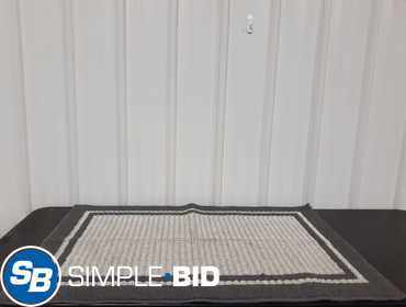 SimpleBid Inc. | Grey Accent Rug few small snags