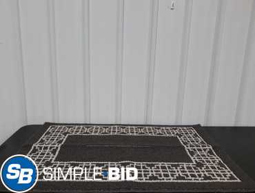 SimpleBid Inc. | Grey Rug 46 x 30" snag in middle