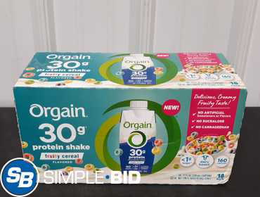 SimpleBid Inc. | ORGAIN Protein shake FRUITY CEREAL 17...
