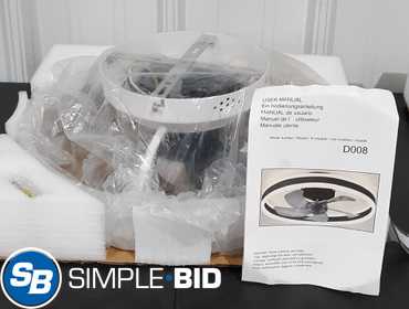 SimpleBid Inc. | Ceiling Fan Light Fixture D008