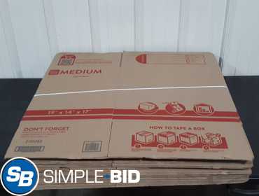 SimpleBid Inc. | Lot of (25) Medium Sized Moving Boxes