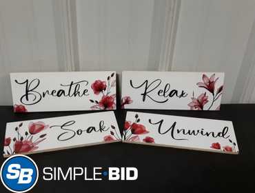 SimpleBid Inc. | Lot of (4) Cute Little Signs for Your...