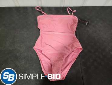 SimpleBid Inc. | SWIMSUIT Womens Metallic Pink One...