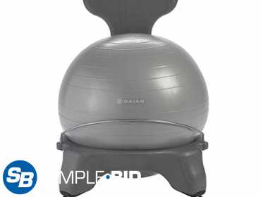 SimpleBid Inc. | New Gaiam Balance Ball Chair, Cool Grey