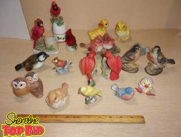 Shoreline Top Bid | Lot of ceramic birds, Lefton,...