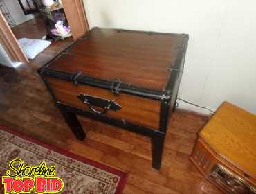 Shoreline Top Bid | Trunk Style End Table with One...