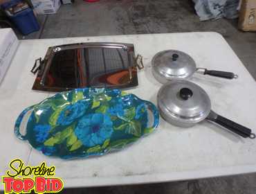 Shoreline Top Bid | Two aluminum miracle maid pans and...