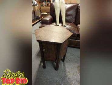 Shoreline Top Bid | Antique Arts & Crafts Oak Side Table