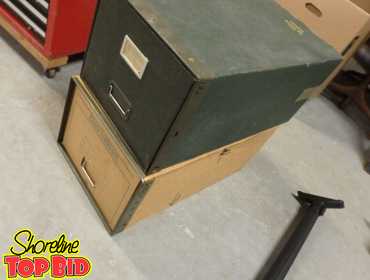 Shoreline Top Bid | 2 Cardboard Filing Cabinets
