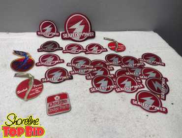 Shoreline Top Bid | Sealed power patches and stickers