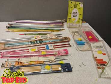 Shoreline Top Bid | Knitting needles lot arts and crafts