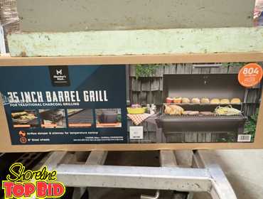 Shoreline Top Bid | Member's Mark 35-inch Barrel Grill...