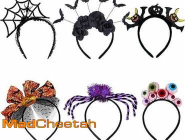 MadCheetah.com | Unves Halloween Headband, Spider Eyes...