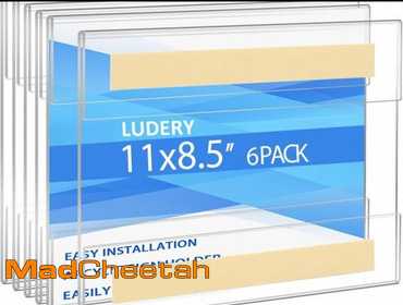 MadCheetah.com | Ludery Acrylic Sign Holder 8.5 x 11...