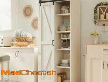 MadCheetah.com | vimitty 72" Tall Farmhouse Kitchen...