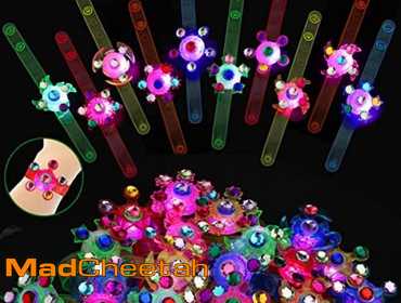 MadCheetah.com | 48-Pack LED Light Up Fidget Spinner...