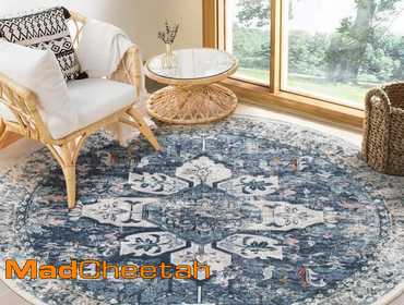 MadCheetah.com | BESTSWEETIE 6ft Round Rugs Washable...